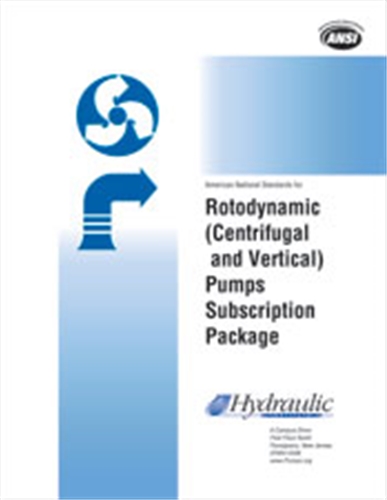 Rotodynamic Set - Web-based Subscription - ANSI/HI Pump Standards ...